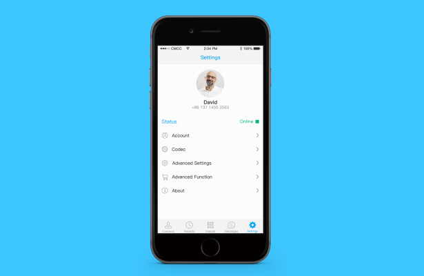 Free video SIP Softphone with push notifications