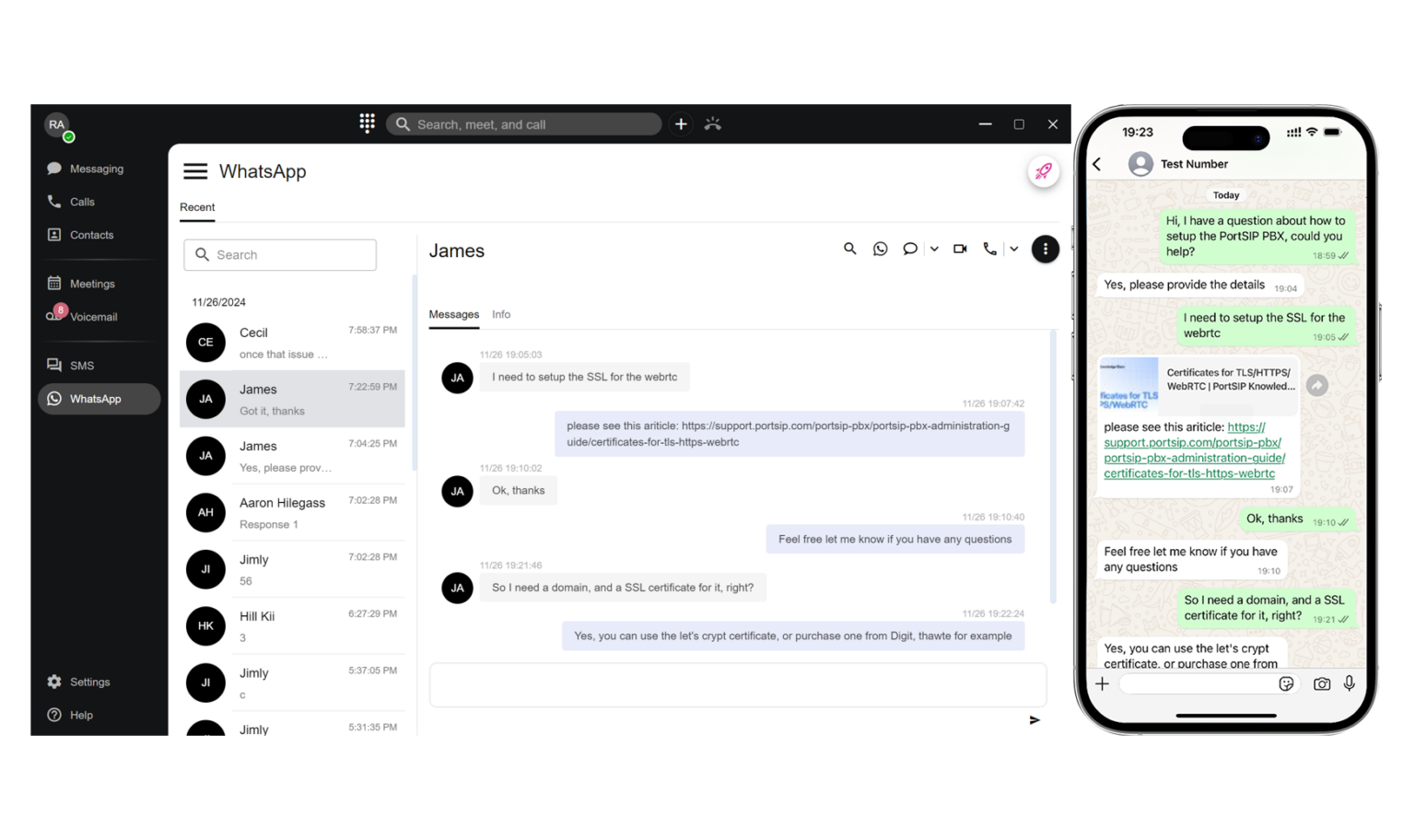 PortSIP ONE App for PC, Mac, iOS, Android